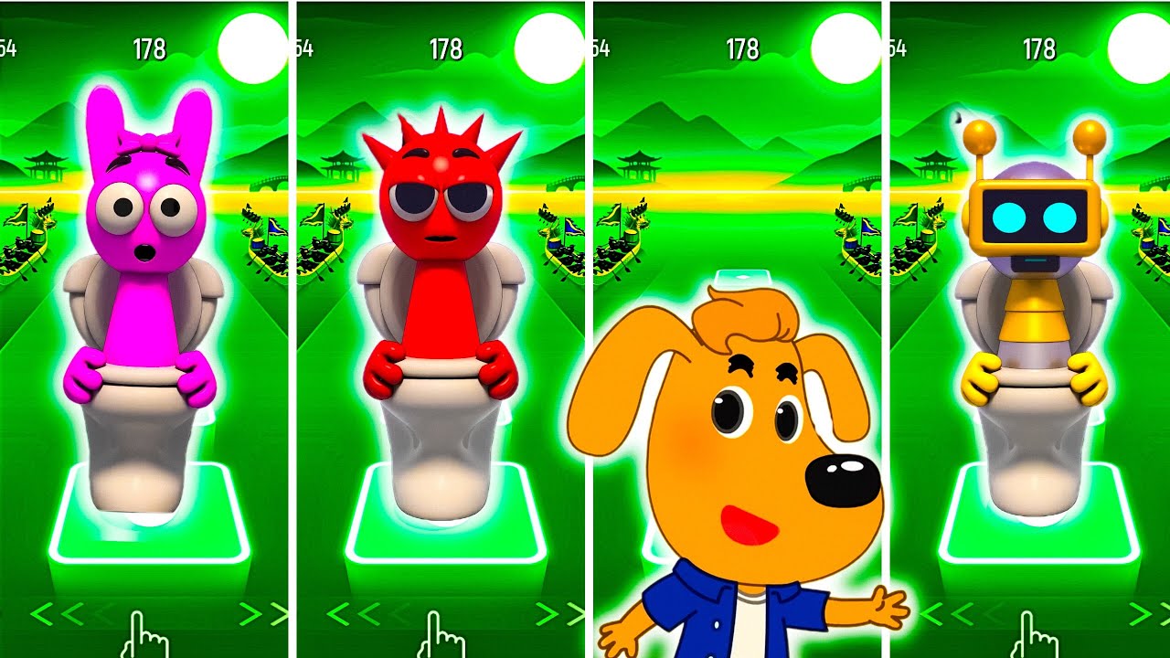 Incredibox:Pinki vs Sheriff Labrador vs SPRUNKIS MICROWAVE vs Clukr vs ...