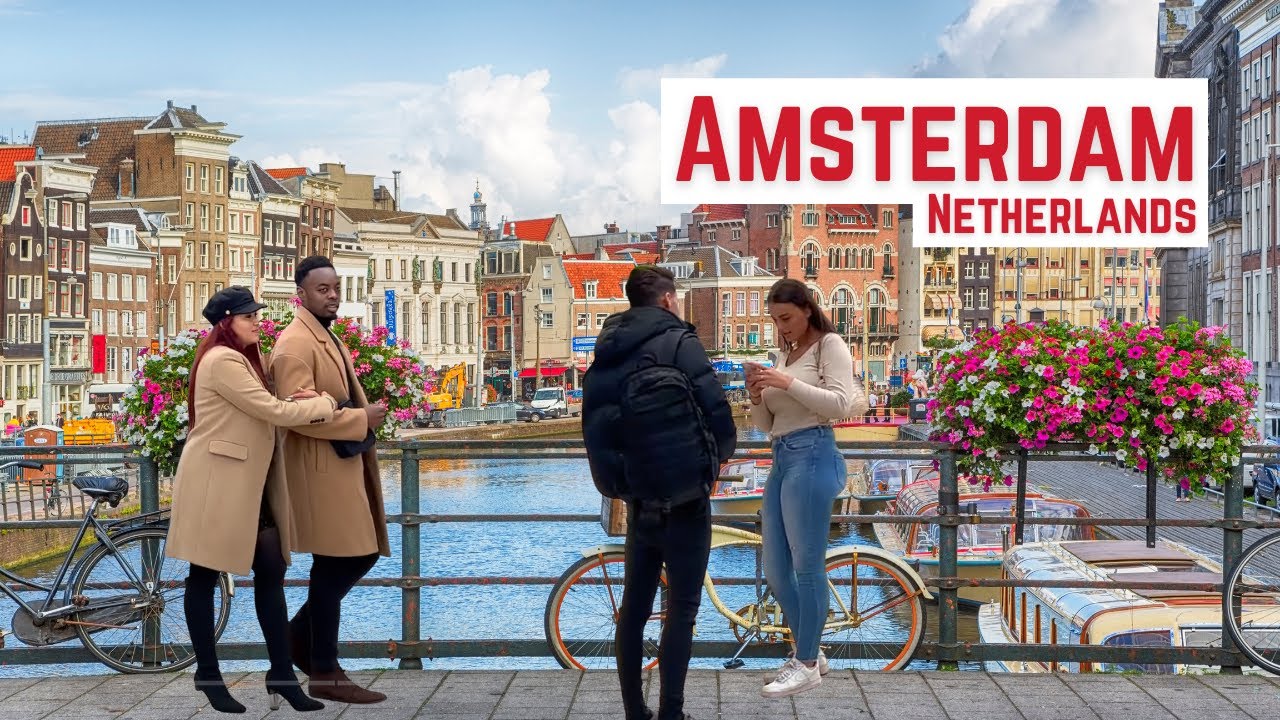 🇳🇱 AMSTERDAM Walking Tour [4k 60fps] Evening Street Walk | City Tour ...