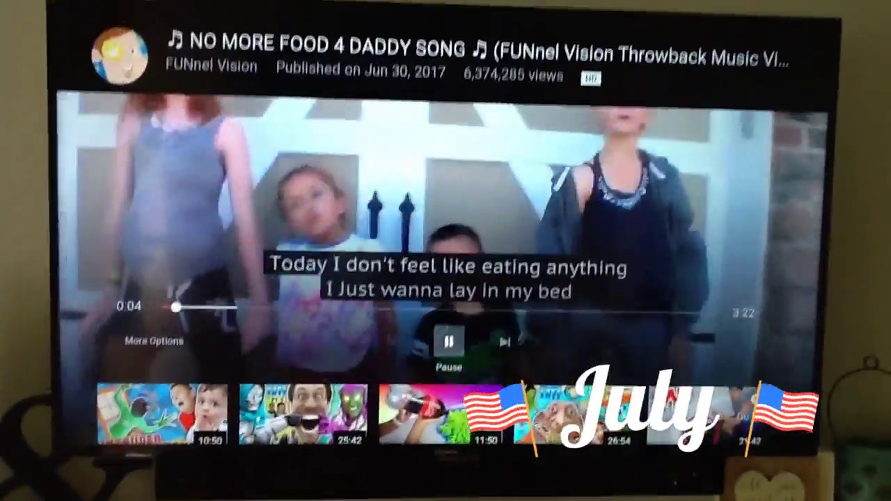 🎵 NO MORE FOOD 4 DADDY SONG🎵 (FUNnel Vision Throwback Music Video ...