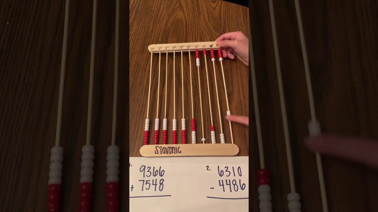 Adding and Subtracting using Abacus - YouTube
