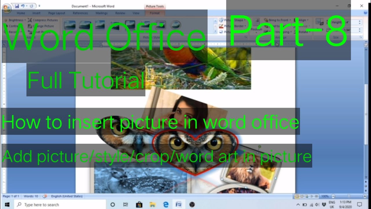 Word Office Part 8 How To Learn Word Office Insert Picture In Word word-office-part-8-how-to-learn-word-office-insert-picture-in-word