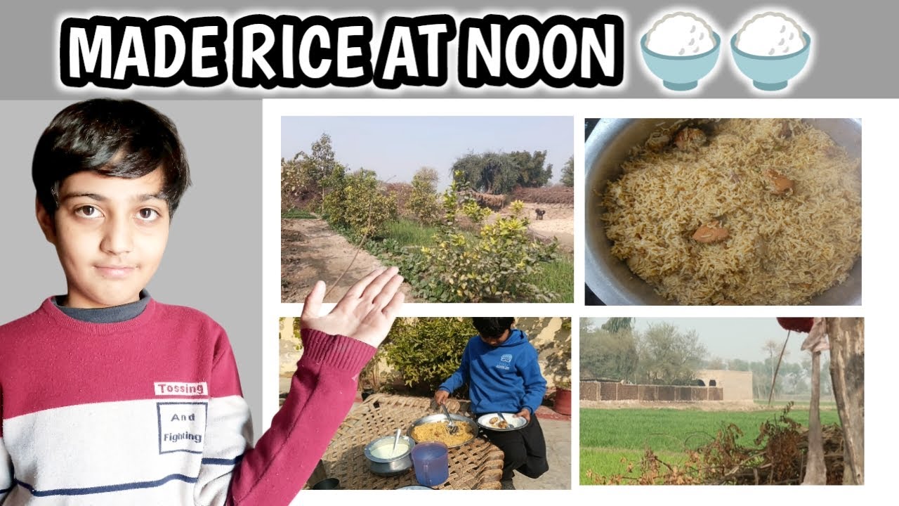 NOON Rice Cooking Adventure! | Ibrahim vlogs - YouTube