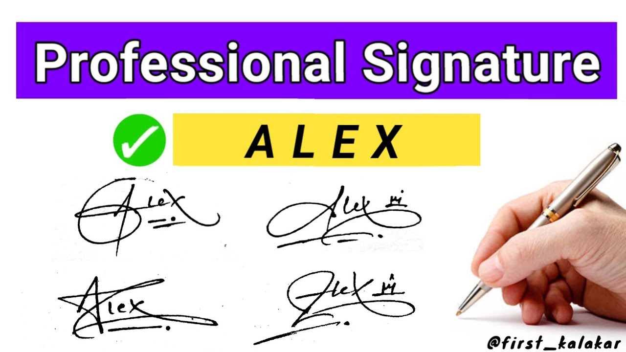 Alex name signature style | Stylish signature for Alex | A letter ...
