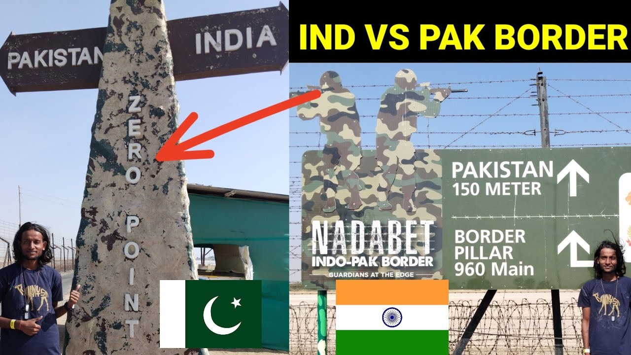 📌India Pakistan Border Zero Line ///IND vs Pak Border Pared kuch nhi ...