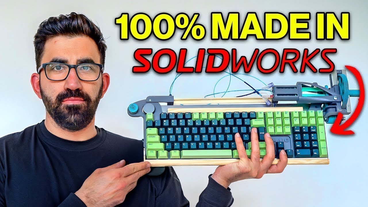 World’s FIRST DIY Clip-on Mechanical Keyboard (SOLIDWORKS) - YouTube