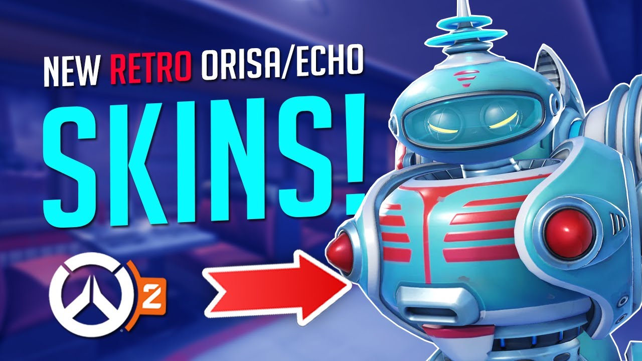 NEW OVERWATCH 2 SKINS | RETRO FUTURE ORISA AND ECHO SKINS - YouTube