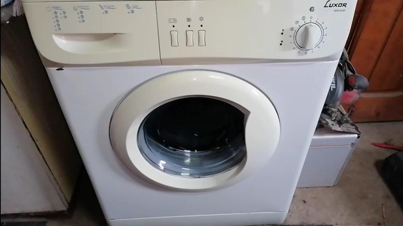 Luxor washing machine Cotton 40° wash - YouTube