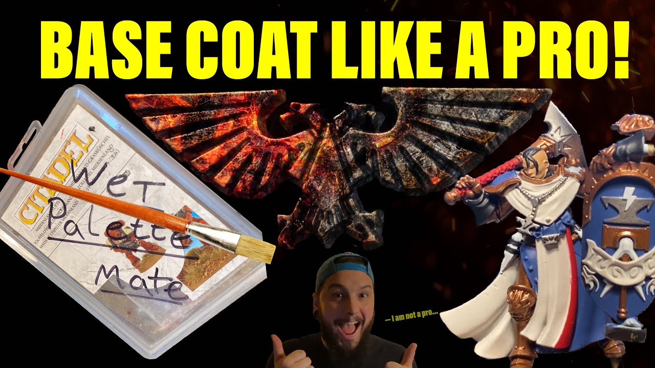 BASE COATING MINIATURES | Starting to paint miniatures | Basic Brush ...