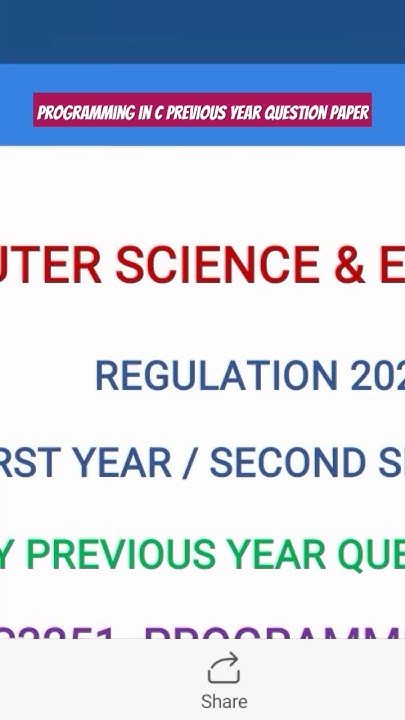 cs3251 Programming in C important topics - YouTube