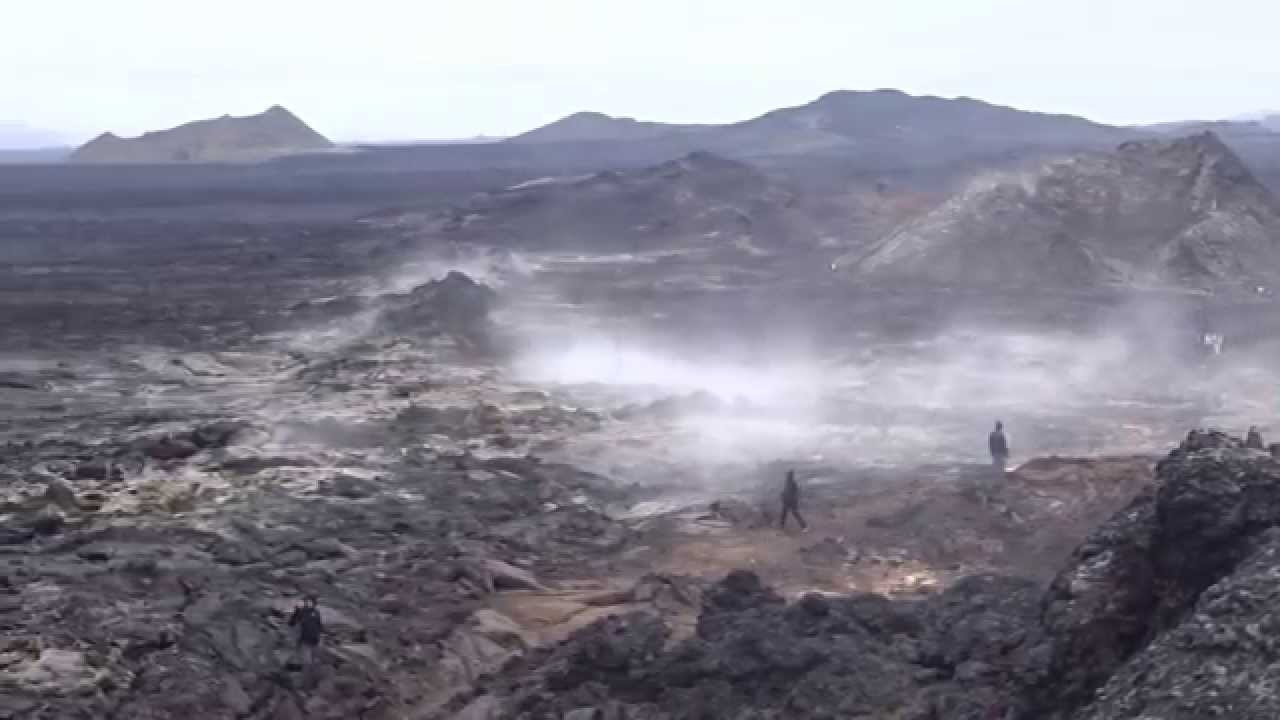 Explosive Lava Field Krafla Iceland - YouTube