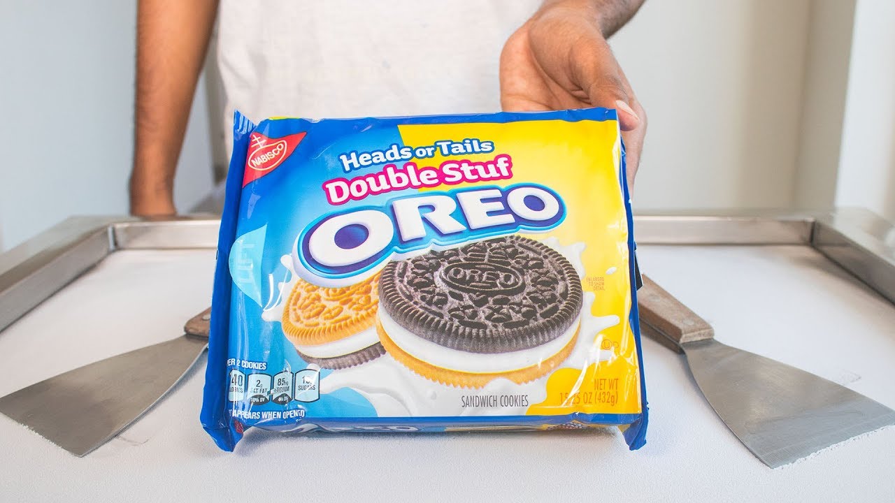 Double Stuf Oreo Ice Cream Rolls Satisfying Asmr Youtube