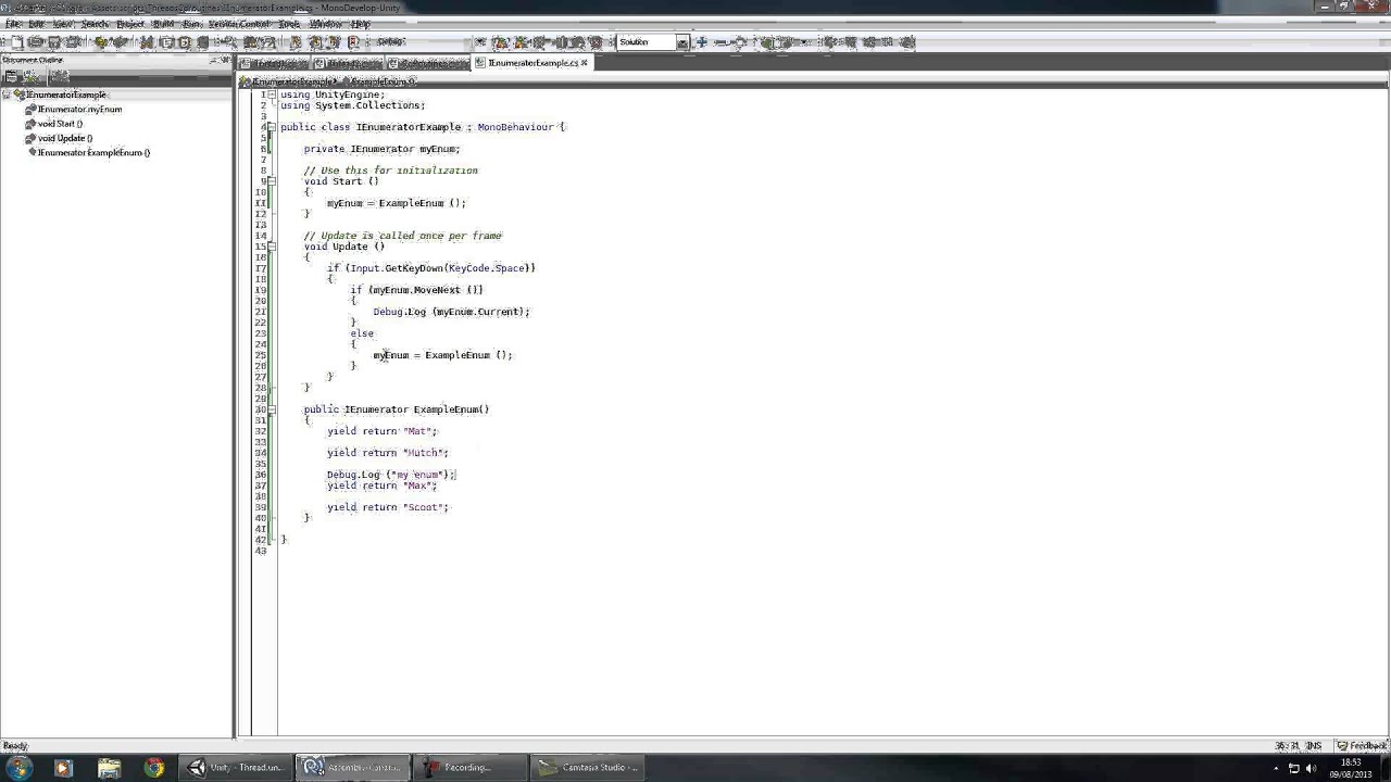 Unity 3d C Coroutines And Threads Youtube