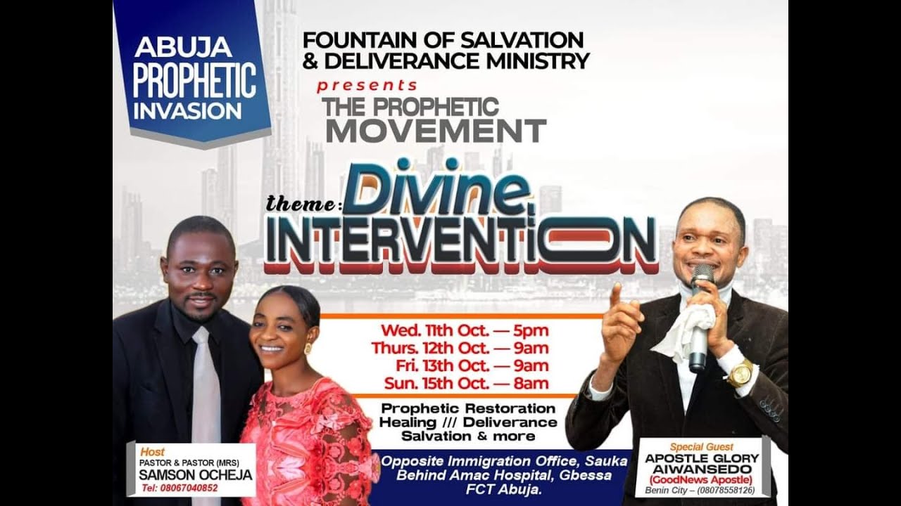 ABUJA PROPHETIC INVASION @FOUNTAIN OF SALVATION MINISTRY Fina WITH ...