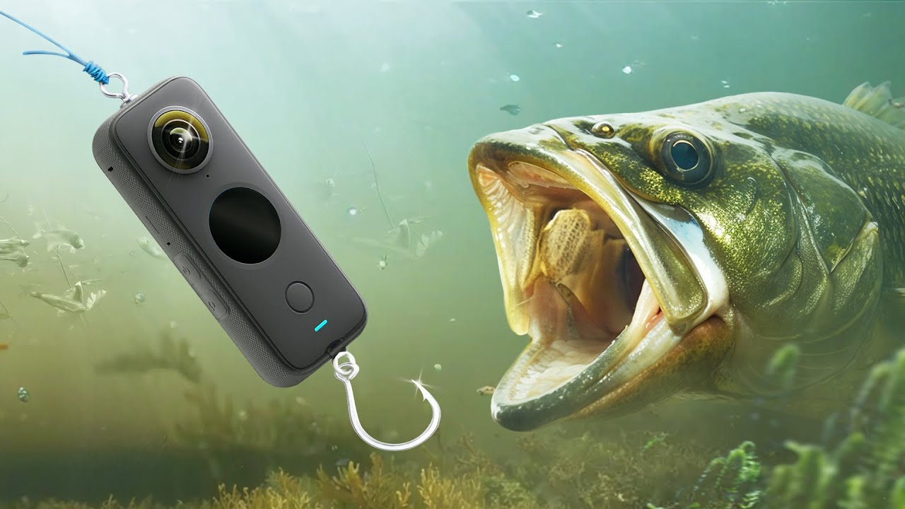 I Turned a 360 Camera into a Fishing lure - YouTube