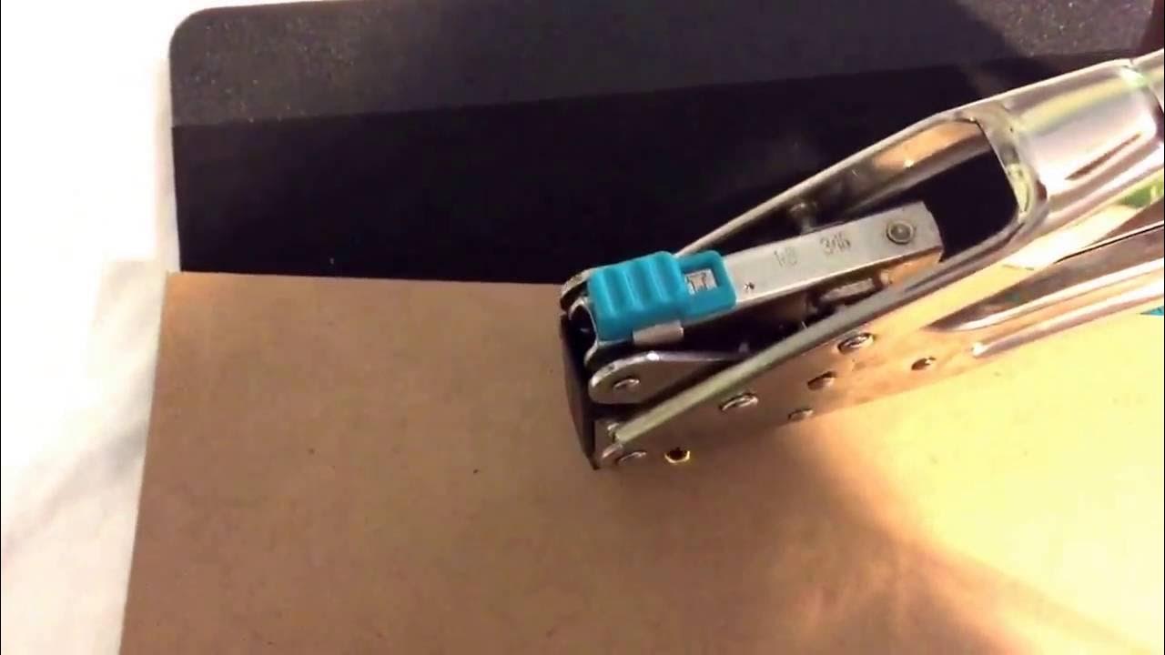 Tutorial on the two hole binding with eyelets. Quick and easy. Thanks for watching. I hope I did ...