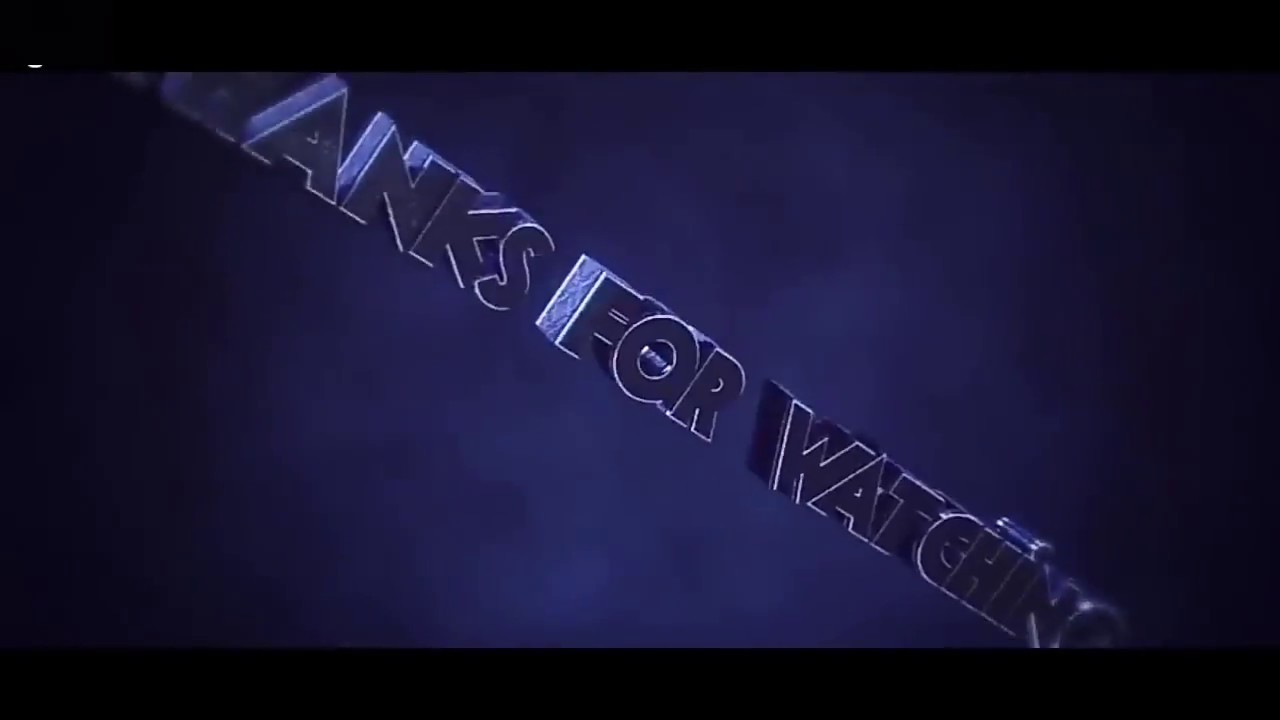 Free 3d outro & intro template #5 - YouTube