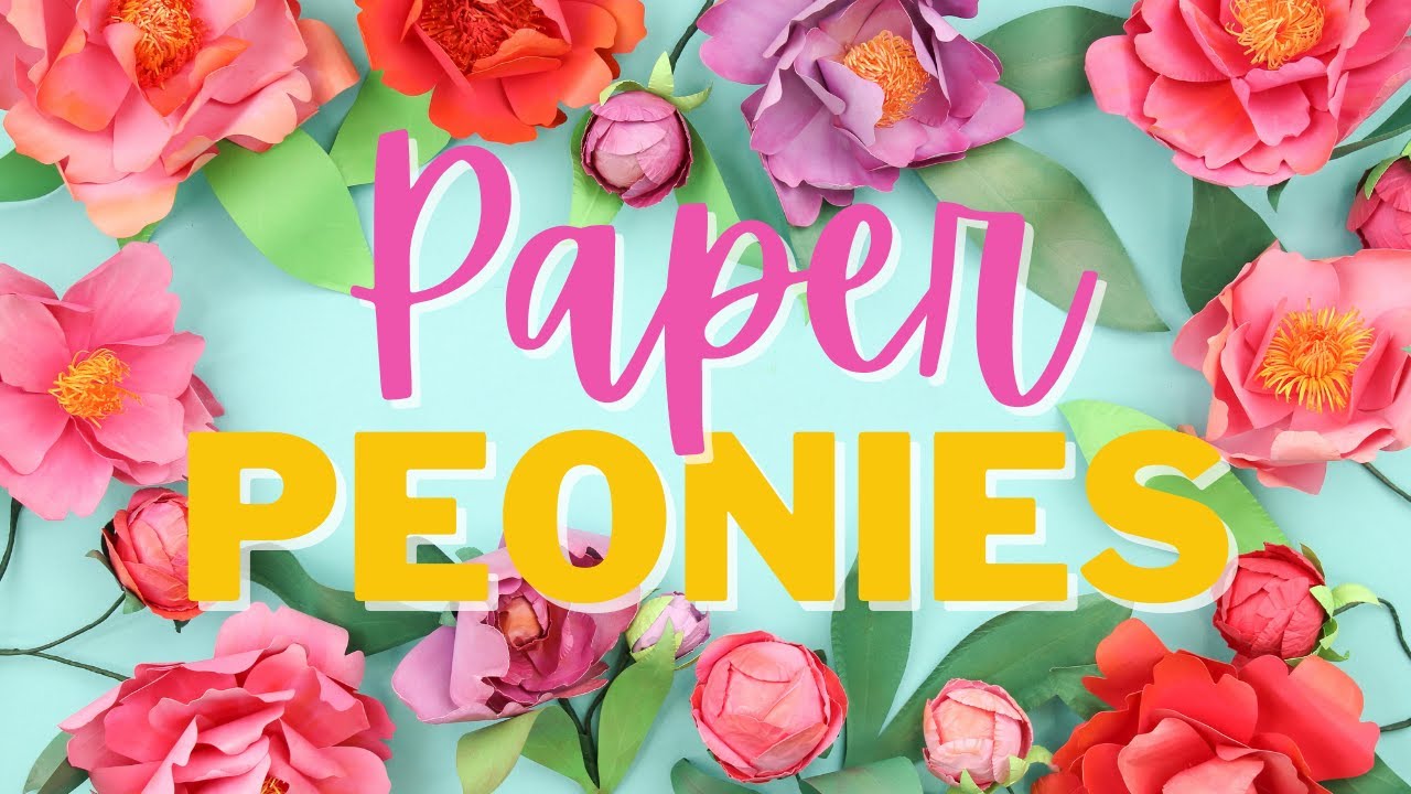 How To Make Paper Peonies W Free Template YouTube How To Make Paper Peonies W Free Template YouTube