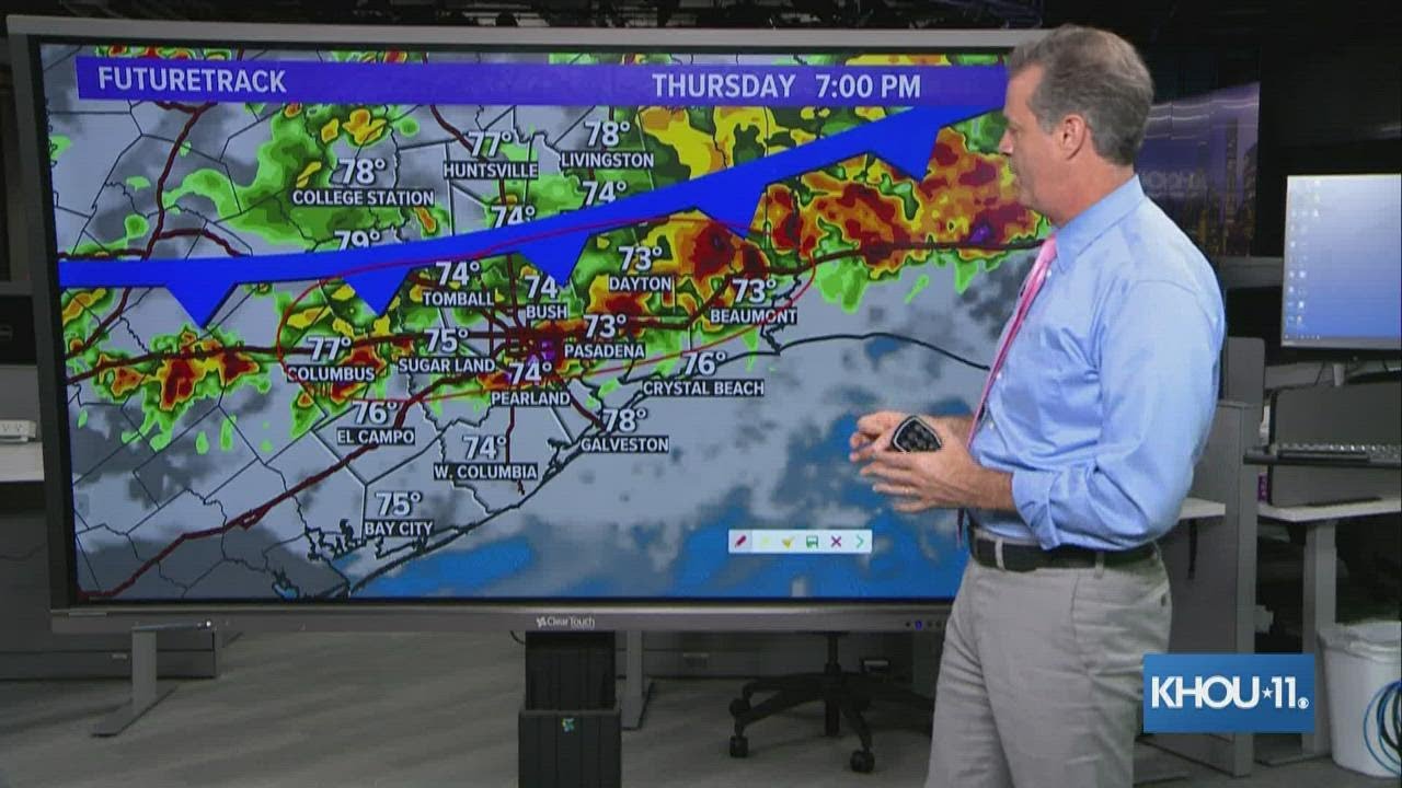 KHOU 11 Chief Meteorologist David Paul gives a timeline for Thursday's ...