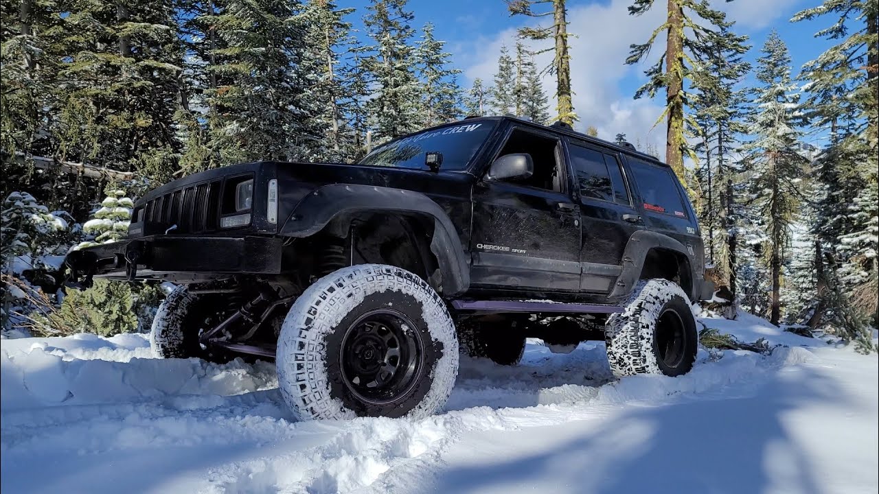 Snow Wheeling after storm near Rubicon Trail - YouTube