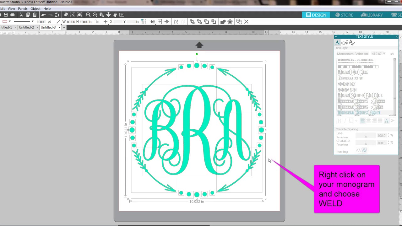 Removing a frame from monogram - YouTube