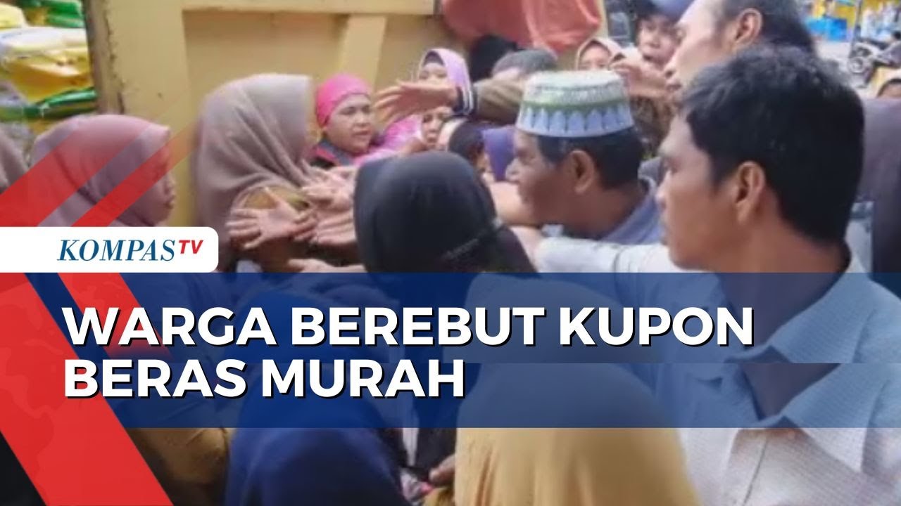 Warga Mandailing Natal Berebut Kupon Beras Murah Seharga Rp10.250 per ...