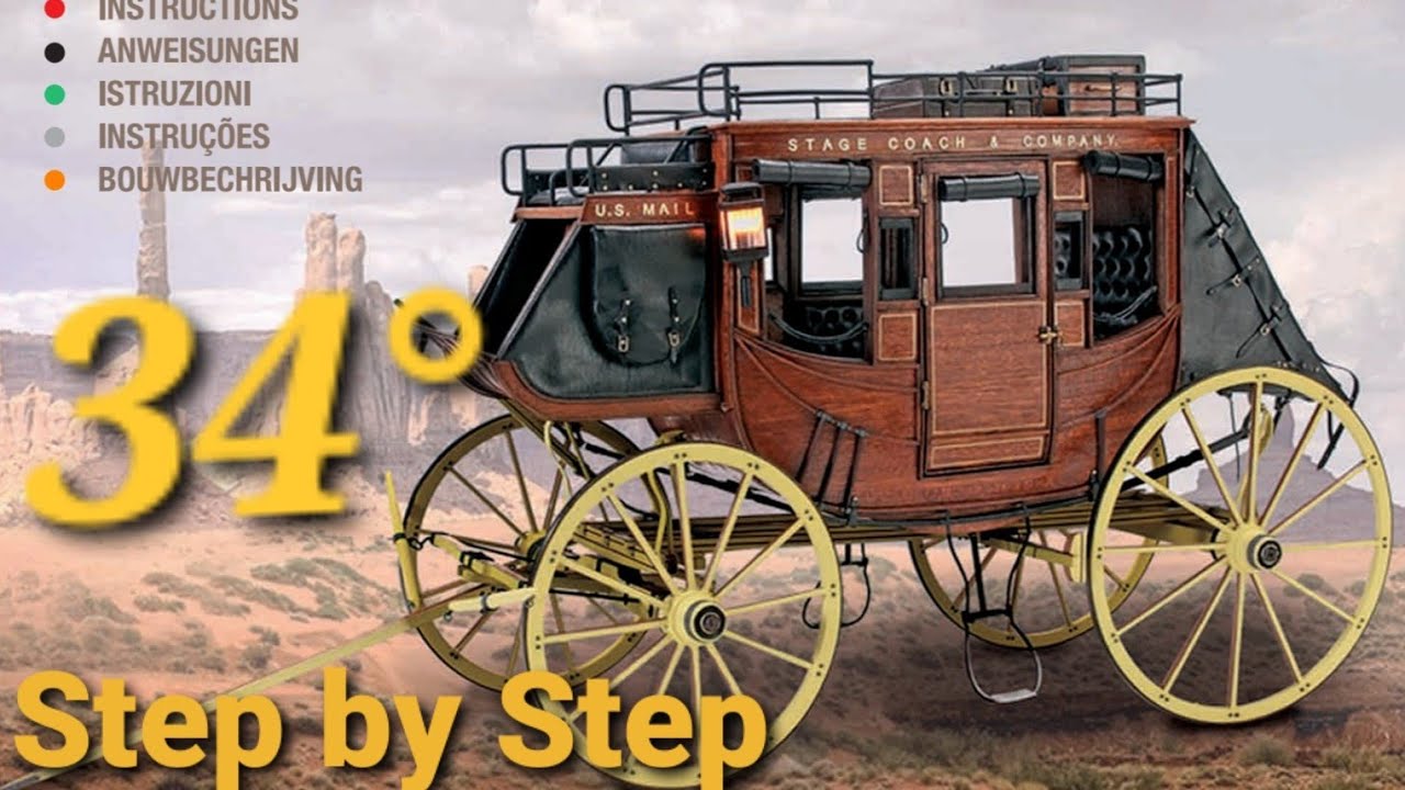 Artesiana Latina Stagecoach 1848. Build carriage structure. Step by ...