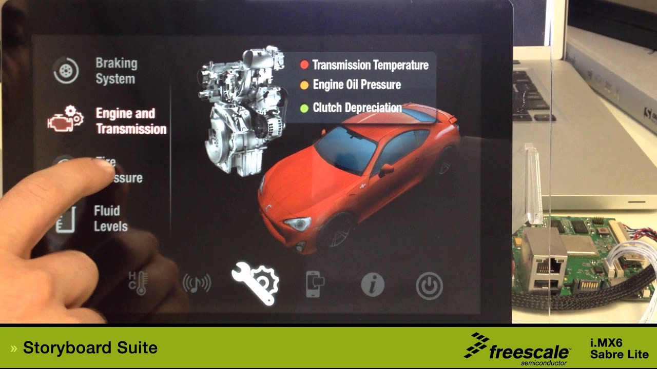 Freescale iMX6 Sabre Lite Demo Launcher on Storyboard by Crank Software ...