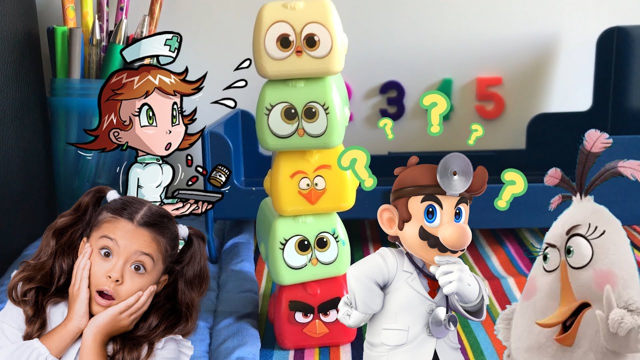 ANGRY BIRDS JUMPING ON THE BED || Fatimah and Salwa - YouTube