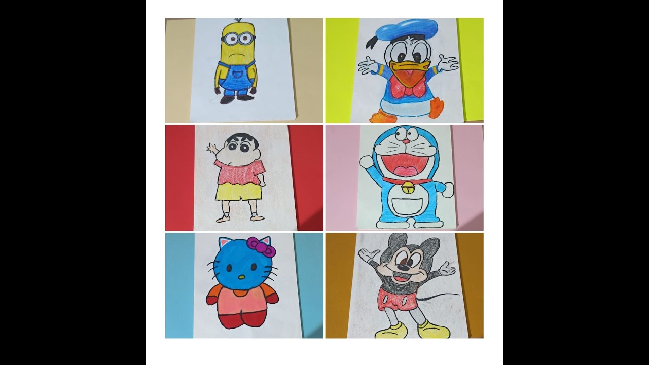 My drawings | cartoon drawings | Learn With Sherie | - YouTube