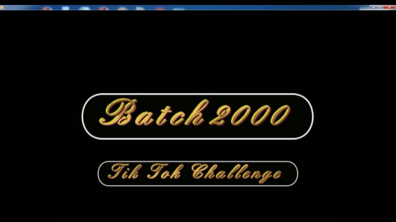 Batch 2000 "Tiktok Challenge" - YouTube