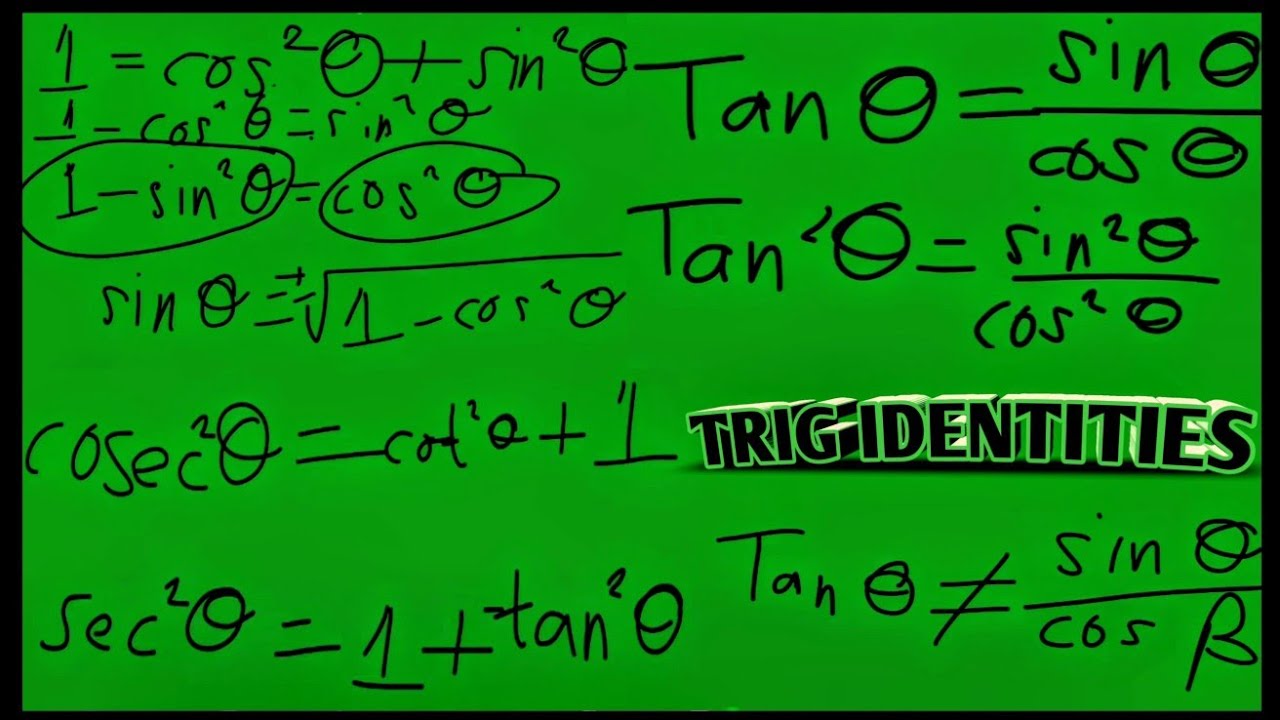 TTG PT 2: TRIGONOMETRIC IDENTITIES FOR 10TH, 11TH, 12TH GRADERS AND ...