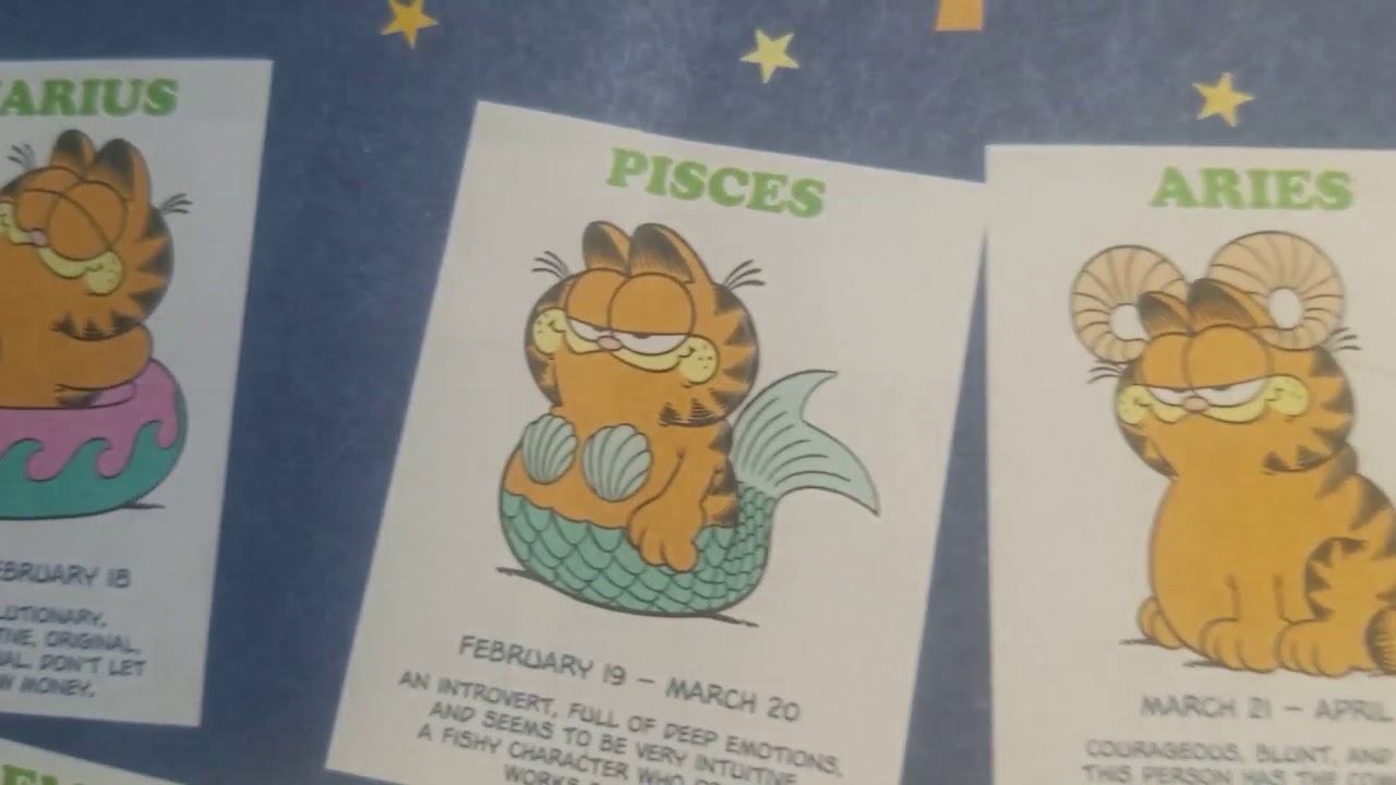 GARFIELD COMIC STRIP REVIEW: HOROSCOPE EDITION! - YouTube