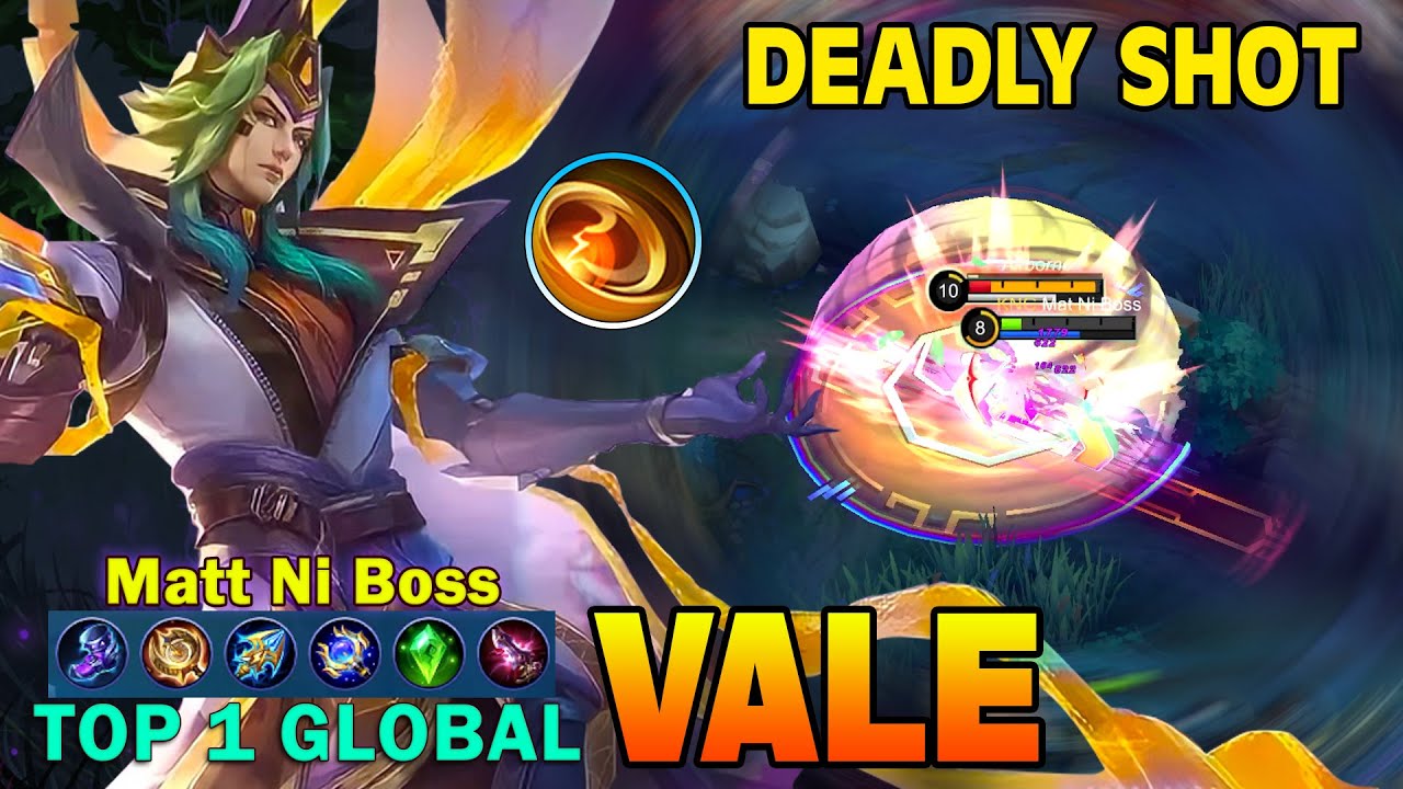 Deadly Vale One Shot Combo Kills! Build Top 1 Global Vale ~ Mobile ...
