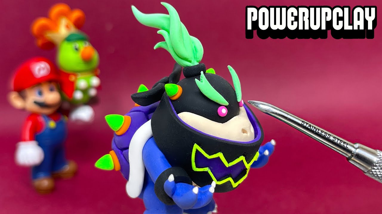 Making Wonder Bowser Jr. from Super Mario Bros. Wonder | Polymer Clay ...