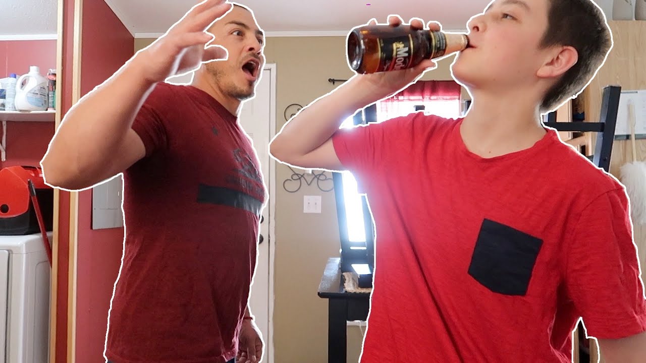 Drinking beer prank! (1 year celebration) - YouTube