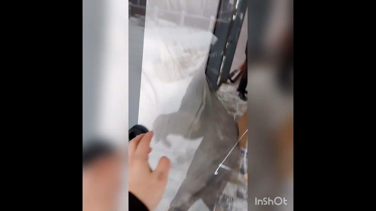 монтаж стеклянных дверей Youtube