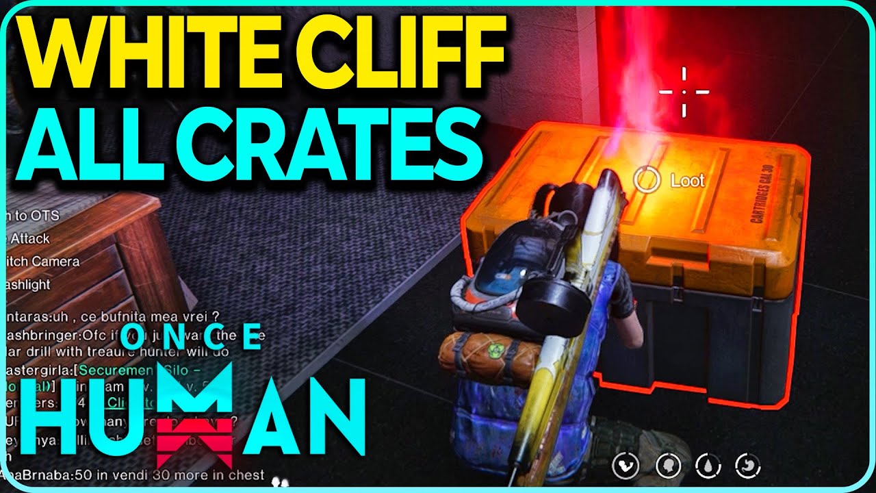 White Cliff All Crates Locations Once Human - YouTube