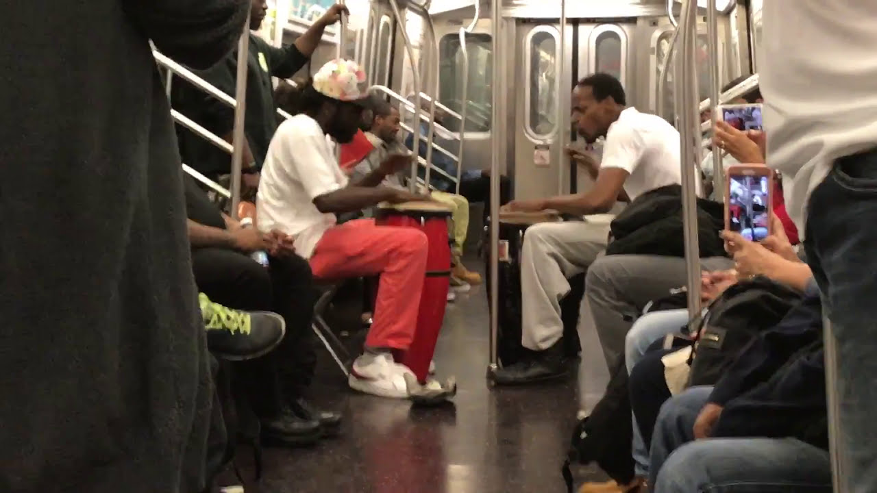 Incredible Performance in the subway of New York by two drummers - YouTube