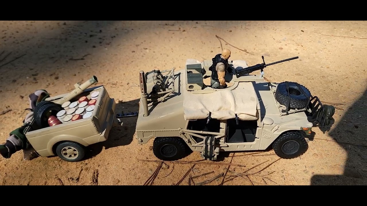 1/18 Scale Special Ops Desert Humvee Fast Attack Vehicle - YouTube