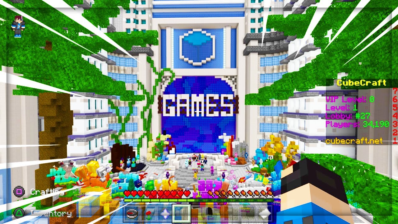 CUBECRAFT PS4 SERVERS *LIVE* - MINECRAFT BEDROCK - YouTube