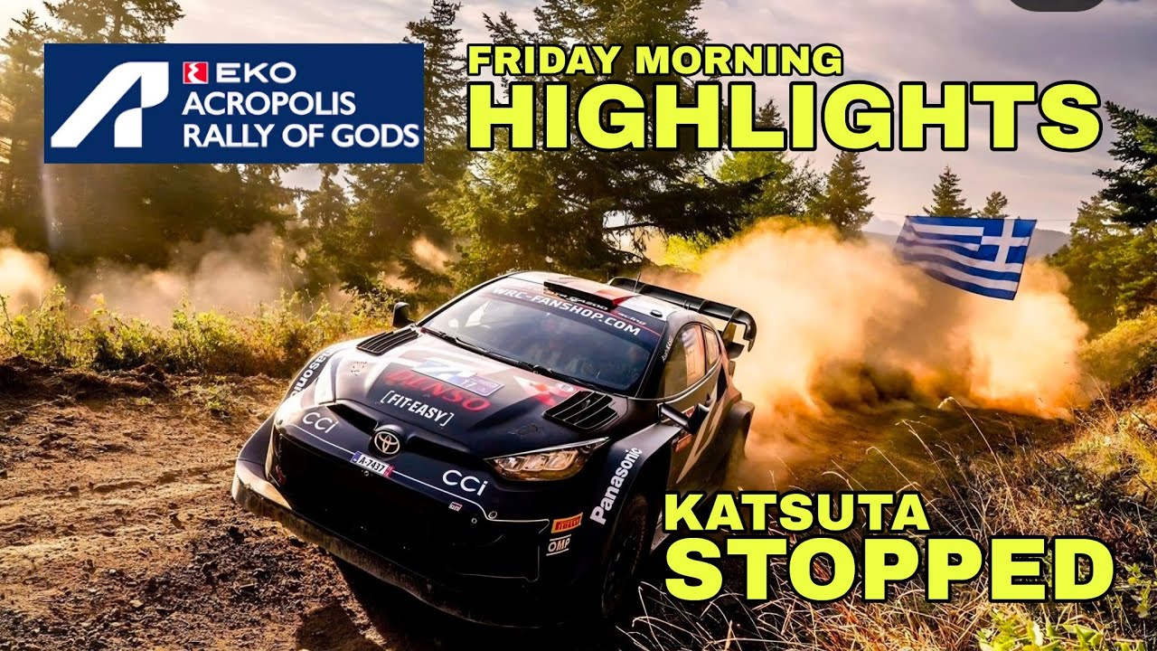 MORNING LOOP HIGHLIGHTS | WRC ECO ACROPOLIS RALLY 2024 • Katsuta Out in ...