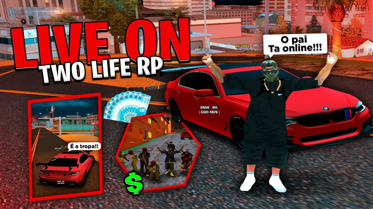 🔴 LIVE GTA RP SAMP AO VIVO 🔥 TWO LIFE ROLEPLAY 🔥VEM PRA MELHOR CITY 🔥 ...