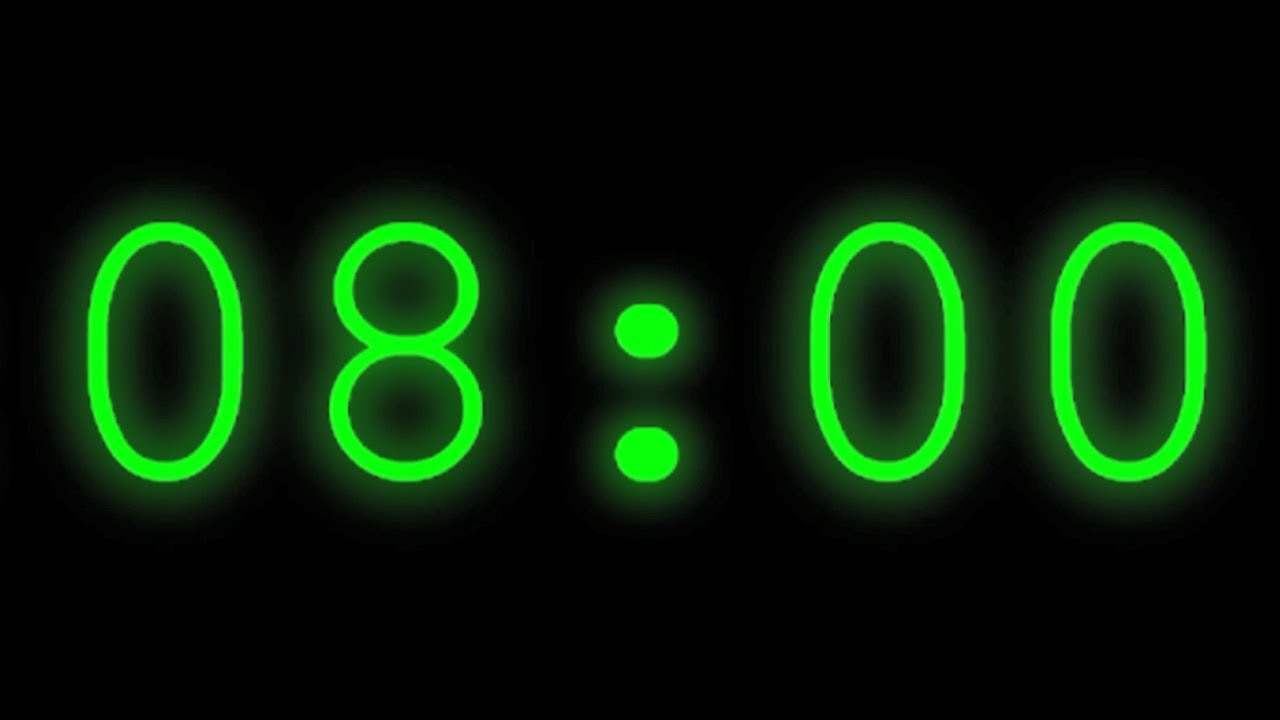 🚀 Online 8 Minute Timer – Countdown with Alarm Sound ⏰ - YouTube