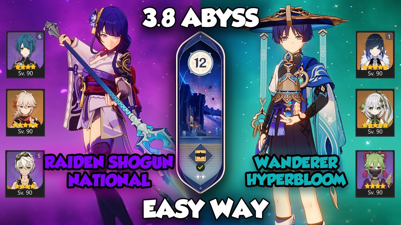 C0 Raiden Shogun National Main DPS & C0 Wanderer Hyperbloom | Spiral ...