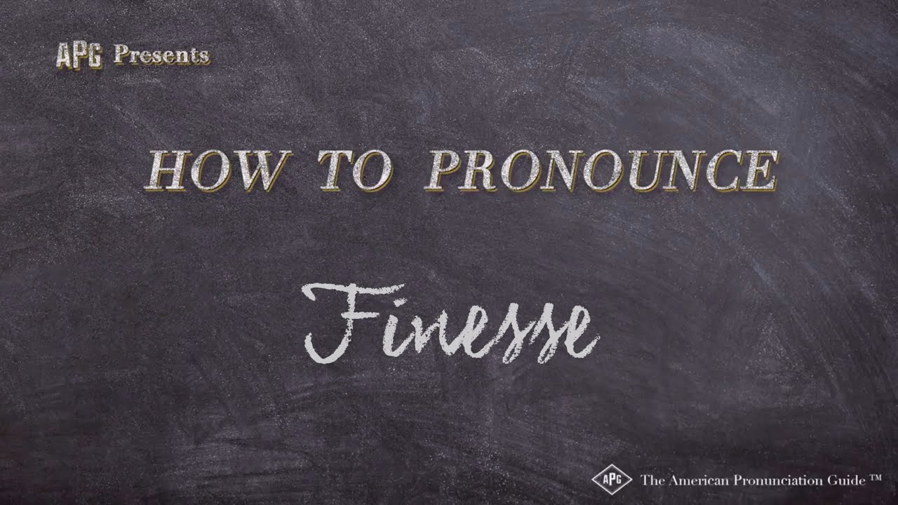 How to Pronounce Finesse (Real Life Examples!) - YouTube