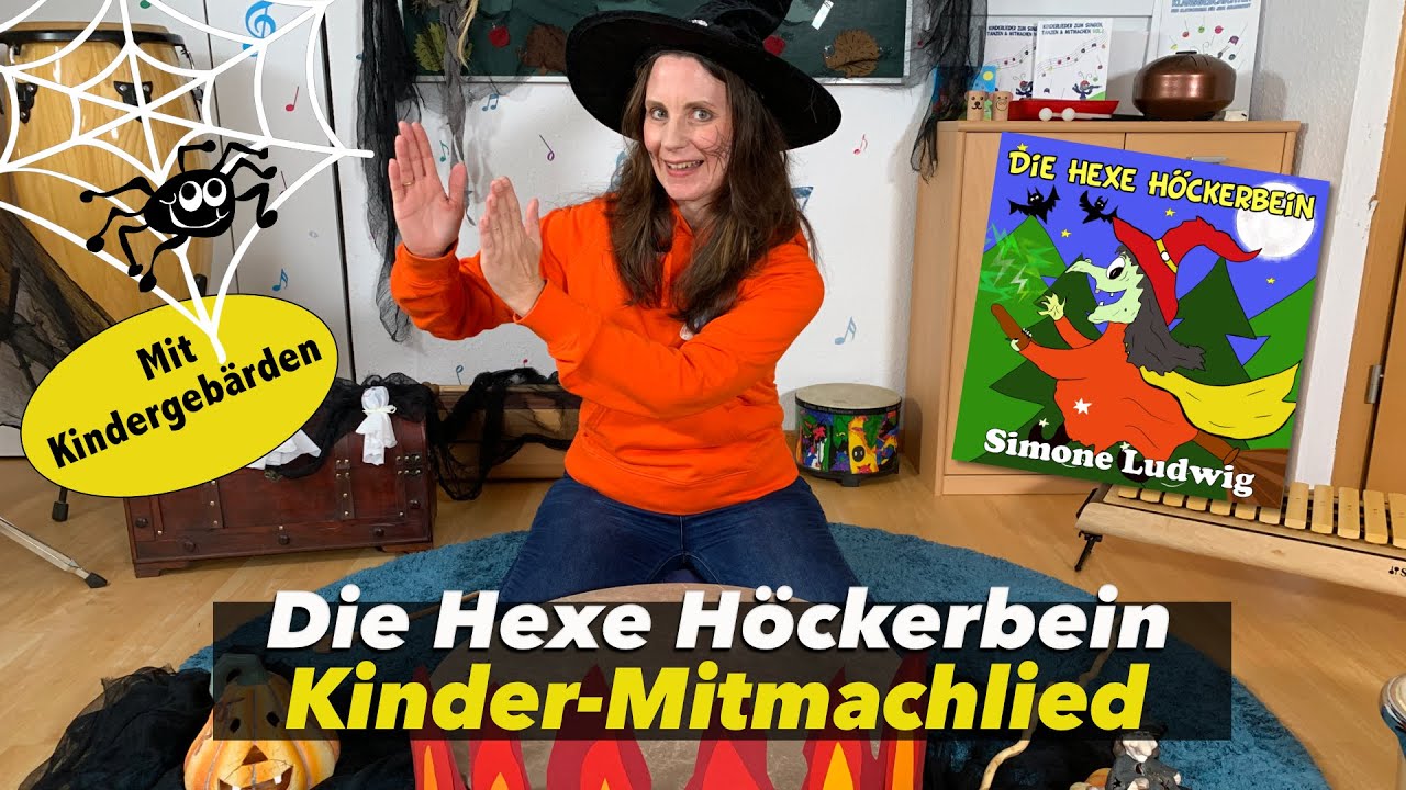 Hexenlied | Halloween |Hexe Höckerbein | Kita | Grundschule | Simone ...