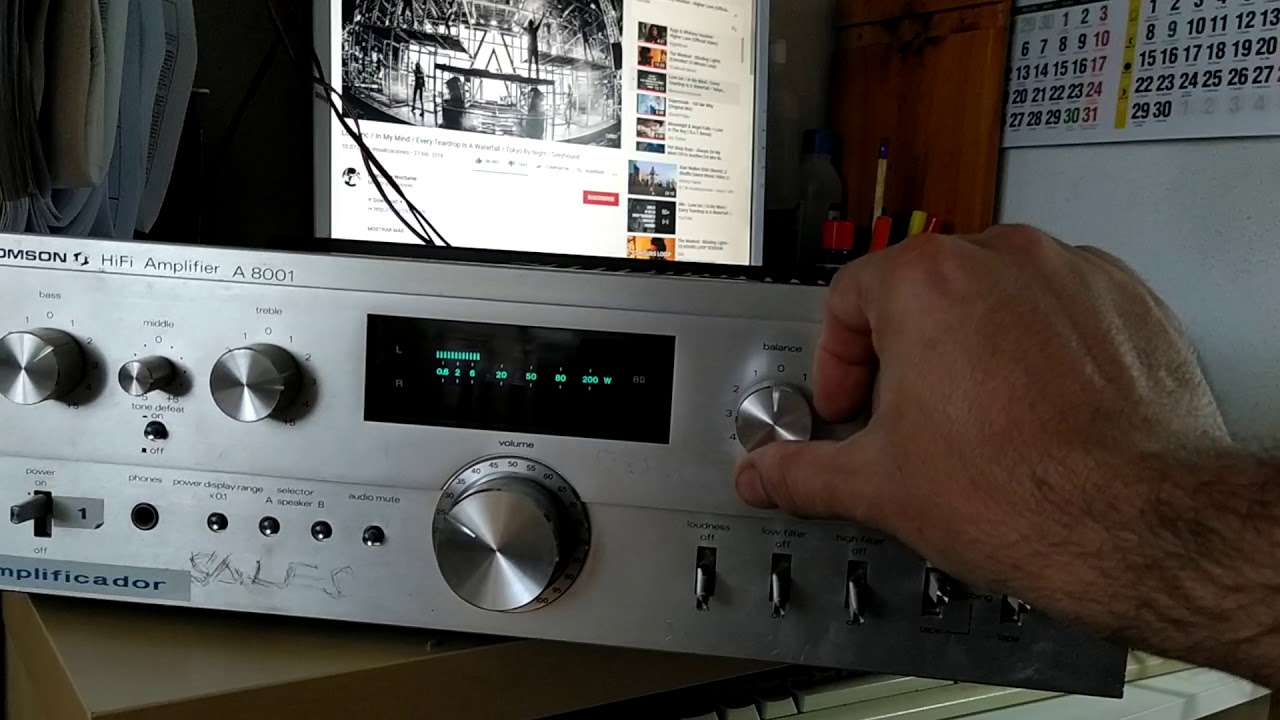 Amplificador Thomson A 8001 - YouTube