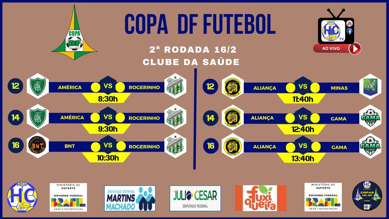 COPA DF 2025 (2ª RODADA) - YouTube