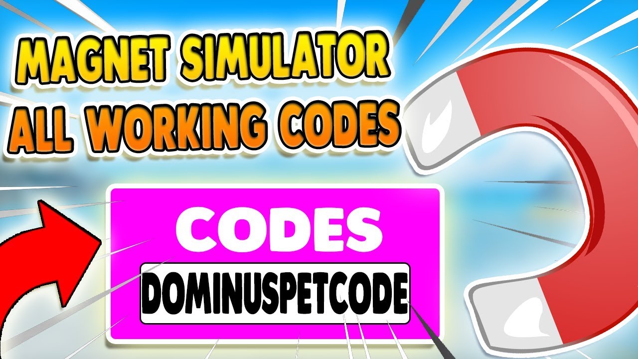 *NEW SECRET TOKEN CODE* MAGNET SIMULATOR CODES ROBLOX - YouTube