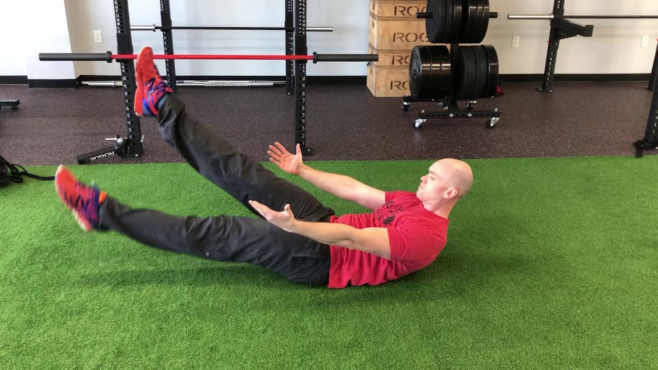 Hollow Body Leg Lowers - YouTube